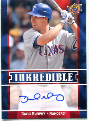 David Murphy 2009 Upper Deck Autographed Card | eBay