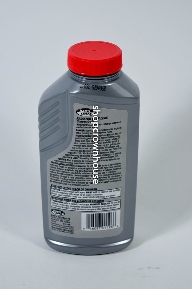 1 Bar's Leaks Radiator Stop Concentrate Sealer 11oz Heater Core Freezer ...