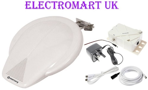 CARAVAN CAMPING MOTOR HOME 240V 12V BOAT TV DIGITAL FREEVIEW BOOSTER ...