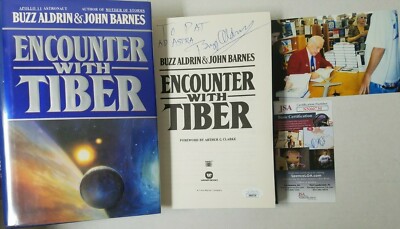 Buzz Aldrin SIGNED book Encounter with Tiber Autographed Apollo 11 ...