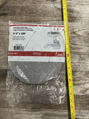 Sioux Chief Hanger Strap 3/4" x 100' Gray Polypropylene 20lb Load ...