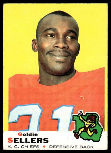 1969 Topps Goldie Sellers RC Kansas City Chiefs #119 | eBay