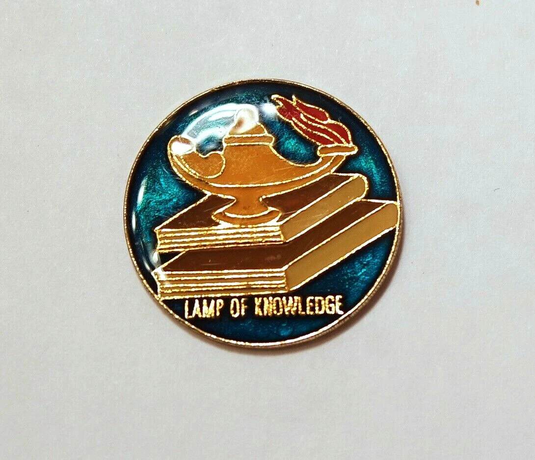 Lamp Of Knowledge Logo With Book