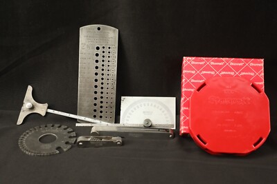 L S Starrett Tool Co Thickness, Angle, Depth, Thread, Hole & Wire Gauge ...