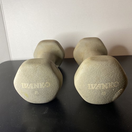 IVANKO Vintage 8 lb Pound Pair Set 2 Dumbbell Exercise Weights 🔥 | eBay