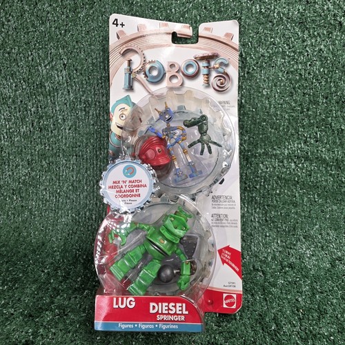 Rare Mattel Robots Movie 2004 Lug and Diesel Mix N Match Figurines NIP ...