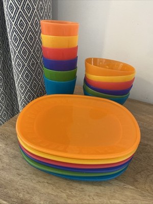 IKEA Kalas Kids Bowls/cups/plates Discontinued Bright Colours For 6 ...