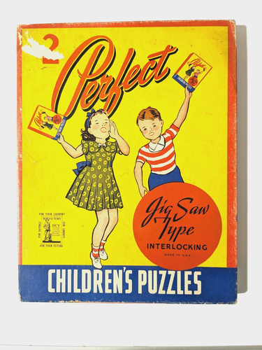 1940's Vintage Pefect Puzzles Children's Puzzle Jig Saw War Bonds Ad | eBay