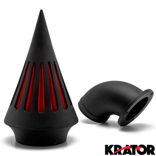 Motorcycle Black Spike Air Cleaner Intake Filter For Harley Davidson ...