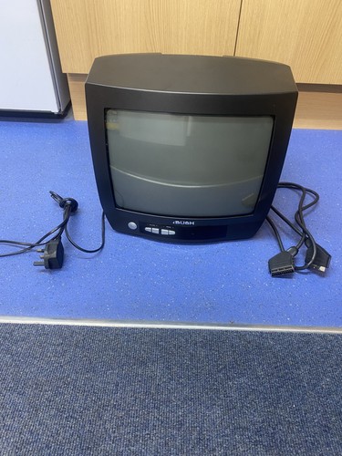 Bush 14" CRT TV AK20 Retro Gaming Display SCART Input No Remote – Black ...