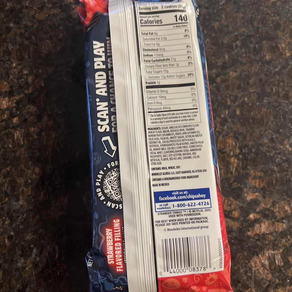 CHIPS AHOY! X Stranger Things Limited Edition Cookies - RARE - Sealed ...