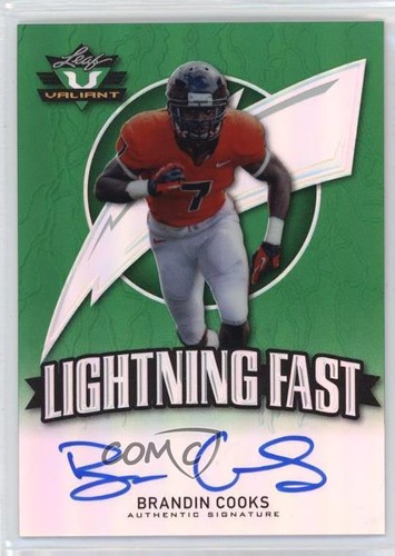 2014 Leaf Valiant Lightning Fast Auto Brandin Cooks #LF-BC1 Auto 0s3 | eBay