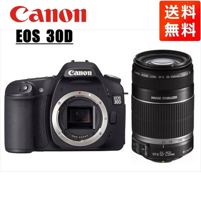 Canon EOS 30D DSLR Camera Kit with EF-S 55-250mm Telephoto Lens, Used ...