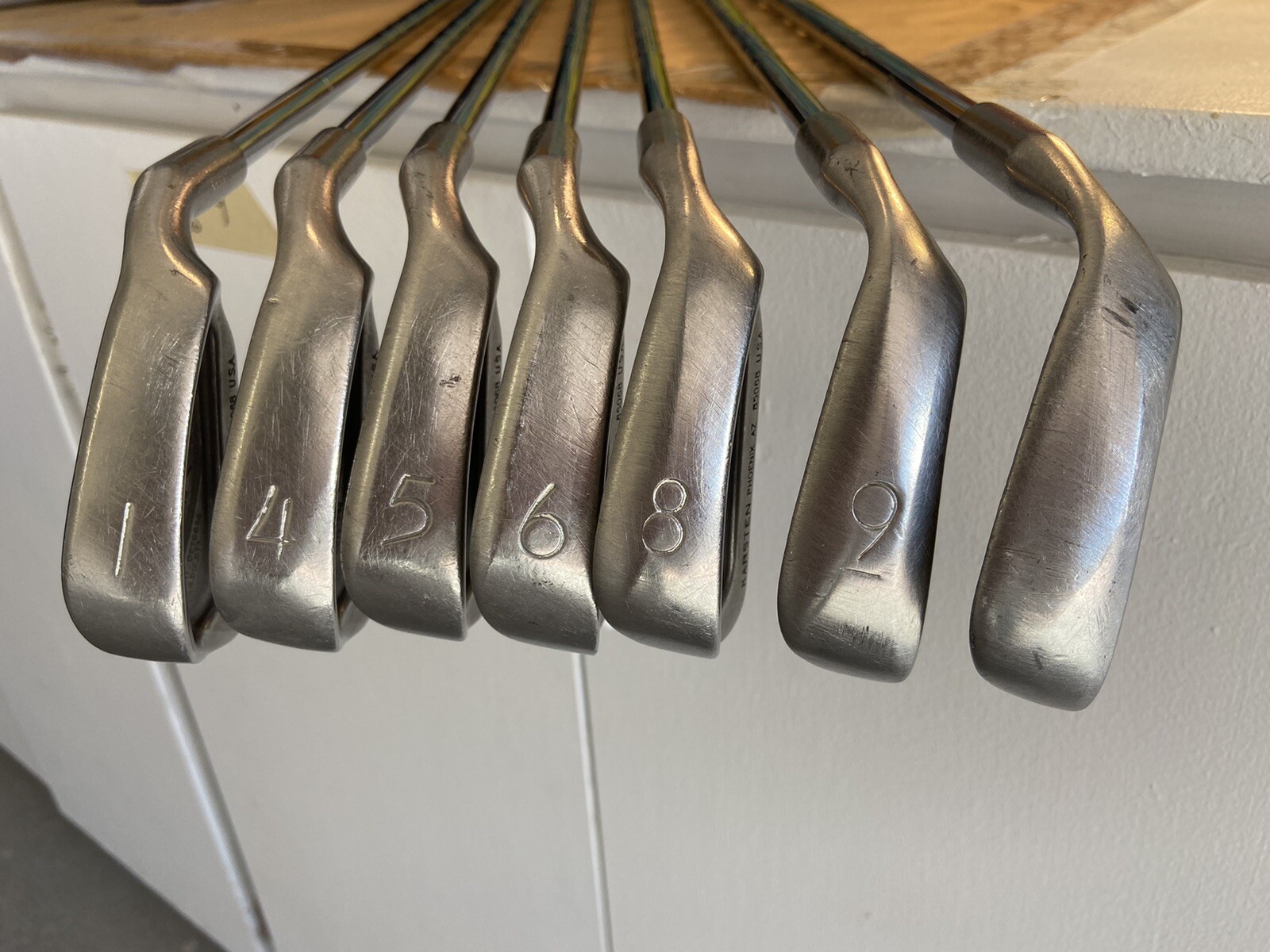 Ping Eye 2 iron set Orange Dot 1 4 5 6 8 9 W Square Grooves 1987 | eBay
