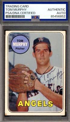 Tom Murphy PSA DNA Vintage Signed 1969 Topps Autograph | eBay