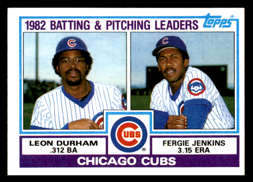 1983 Topps Cubs Leaders / (Durham/Jenkins) TL, CL #51 Chicago Cubs | eBay