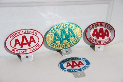 4 Vintage AAA Automobile Club Corn Husker Motor Club Stickers license ...