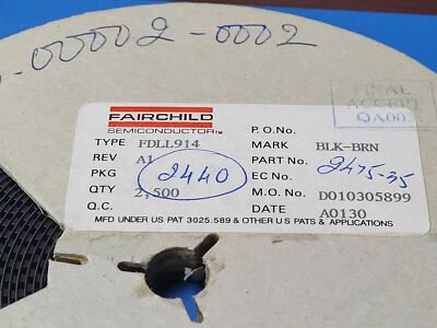 (100 PCS) FDLL914 FAIRCHILD SEMICONDUCTOR DIODE GEN PURP 100V 200MA ...
