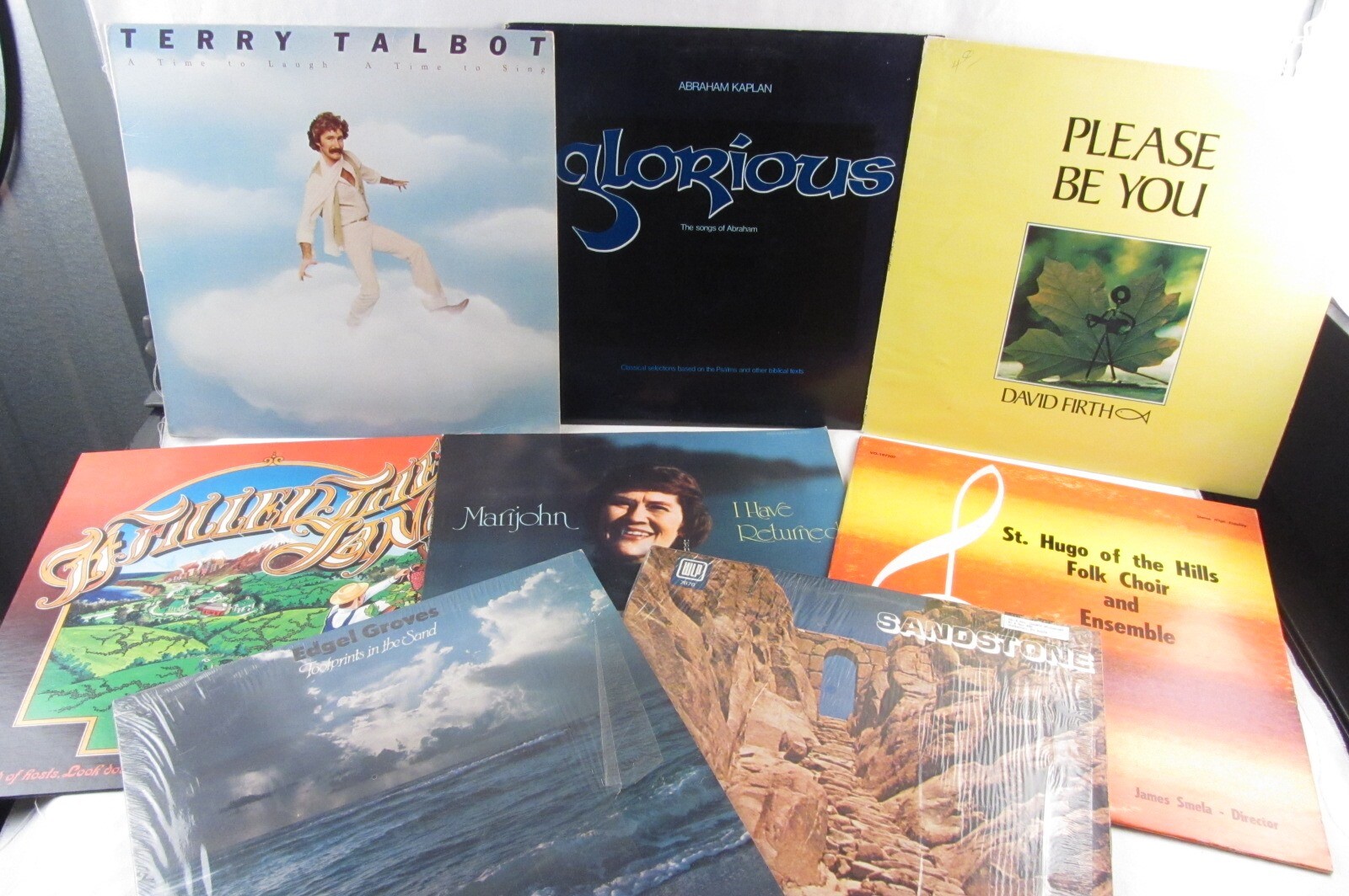 8 lot LPs Christian Abraham Kaplan Terry Talbot David Firth Edgel ...