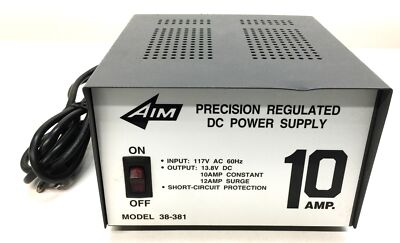 AIM 10 Amp Precision DC Power Supply 38-381 USED | eBay