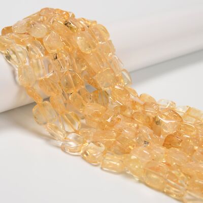 Natural Citrine Smooth Irregular Square Beads Size 10-13mm 13-15mm 15.5 ...