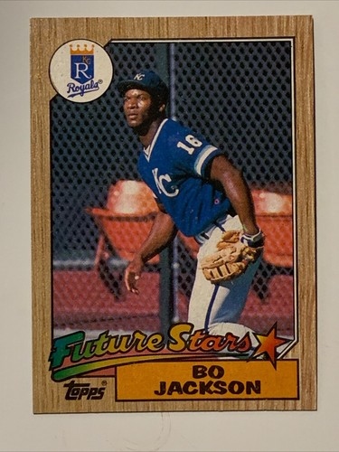 Bo Jackson 1987 Topps Future Stars ROOKIE #170 - KC Royals ERROR | eBay