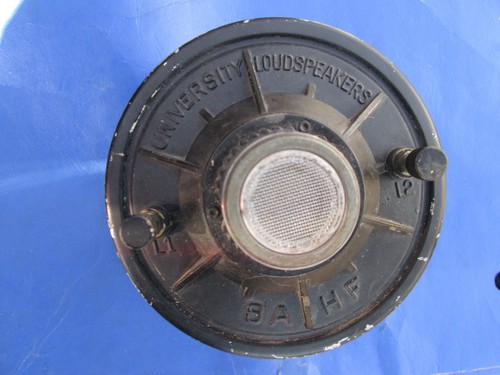 VINTAGE 50s Altec UNIVERSITY SAHF HORN HIGH FREQUENCY DRIVER 8 Ohm 1.25 ...