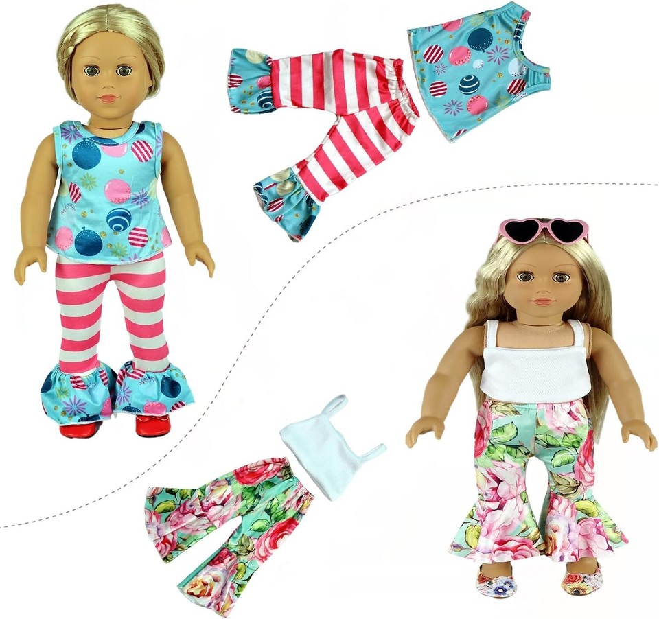 10 Sets 18 in Doll Clothes for Our Generation Doll, My Generation Doll ...