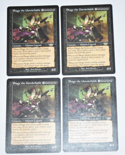 4X PHAGE THE UNTOUCHABLE Legendary Creature Minion Rare LEGIONS MTG | eBay