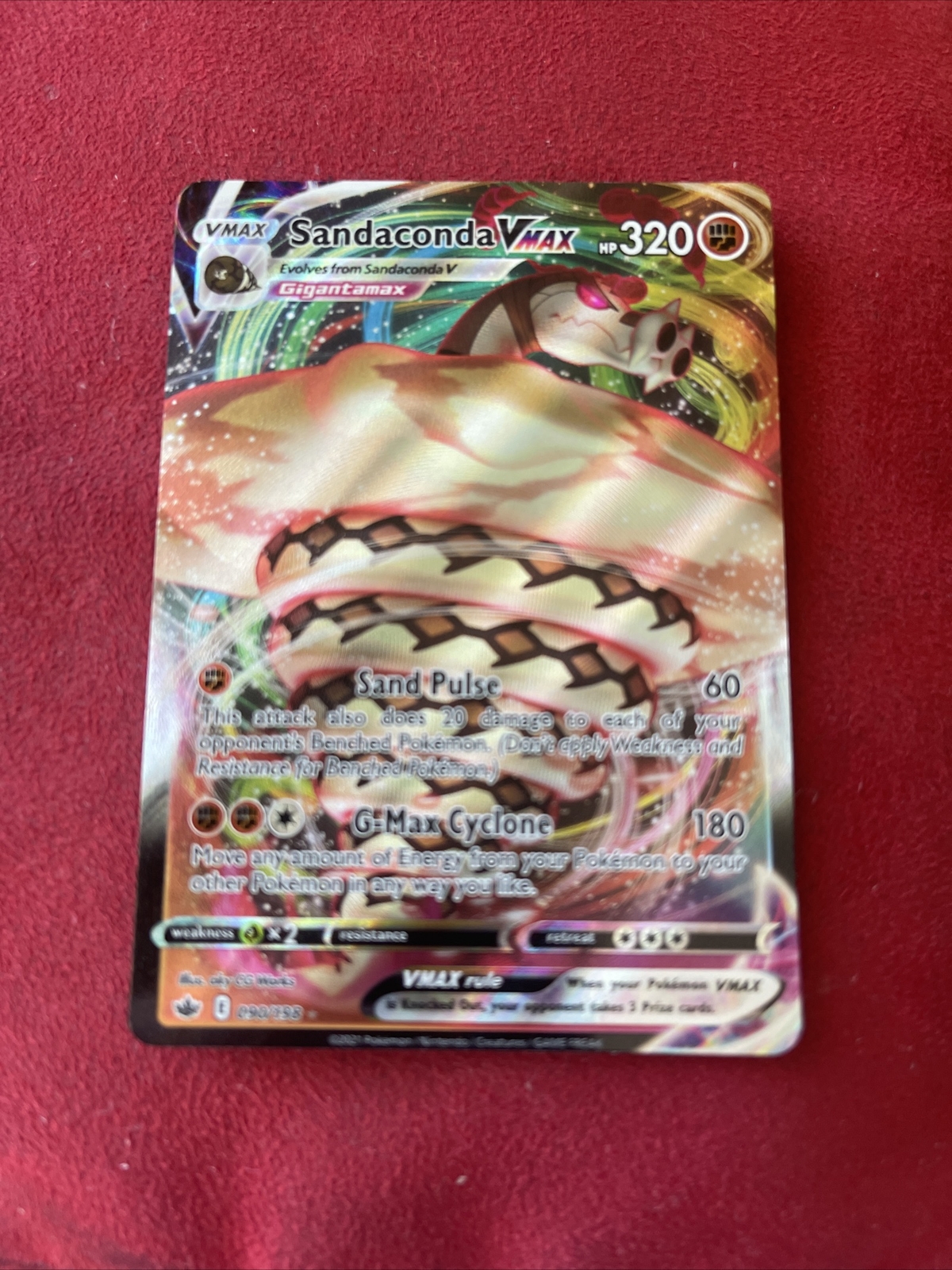 Pokémon TCG Sandaconda VMAX Chilling Reign 090/198 Holo Ultra Rare | eBay