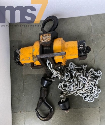 ATLAS COPCO LLA 2500 PNEUMATIC AIR CHAIN HOIST 2.5 TON CAPACITY 15 FT ...
