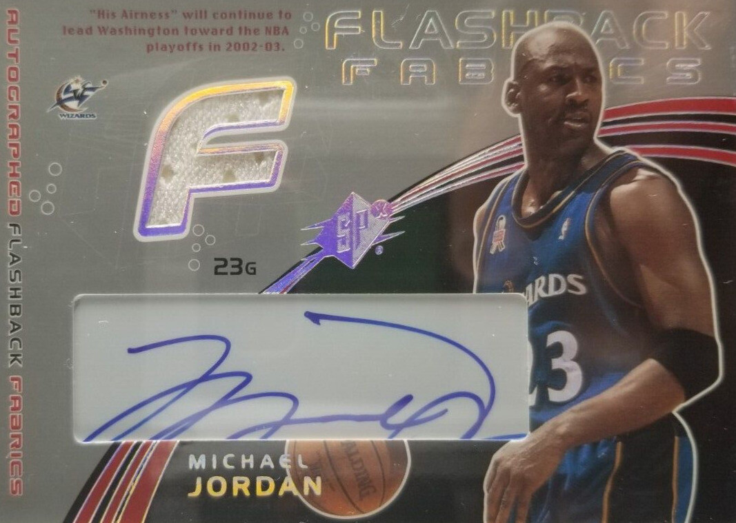 2002-03 SPx - Flashback Fabrics Autographs #110 Michael Jordan for sale ...