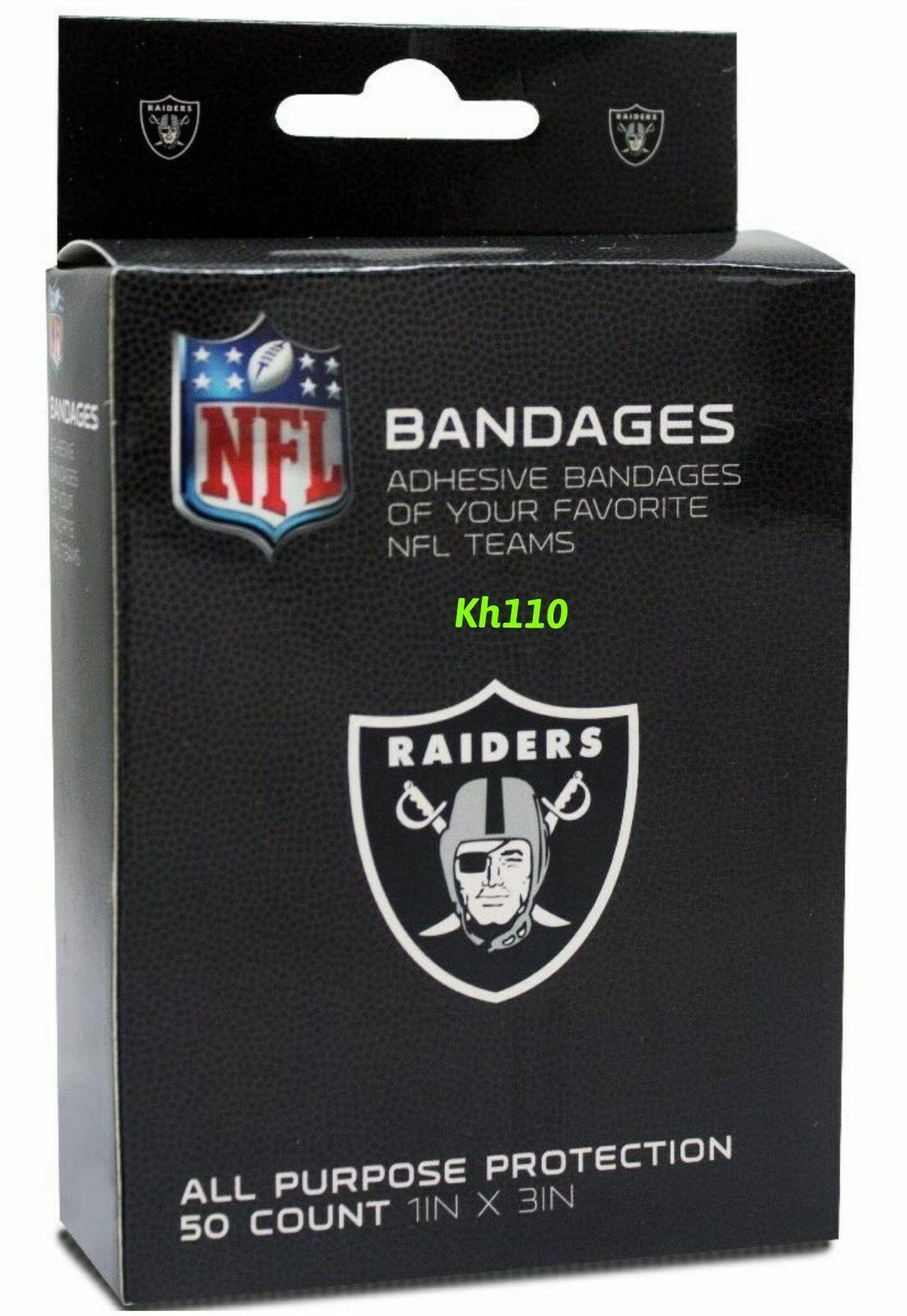 NFL Team Logo Bandages 1"x 3", 50 Count in Box-Officially Licensed | eBay