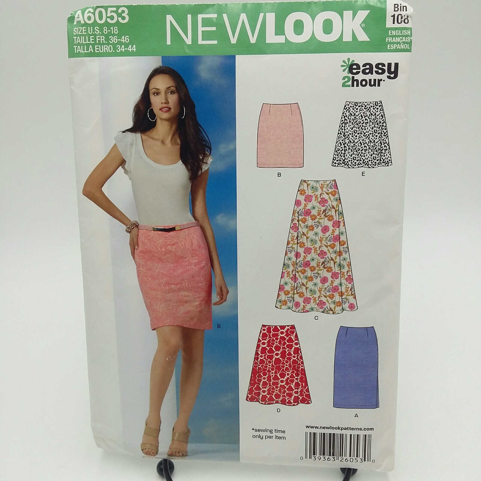 New Look Skirts Easy Sewing Pattern 6053 Size 8-18 Women Uncut FF 2010s ...