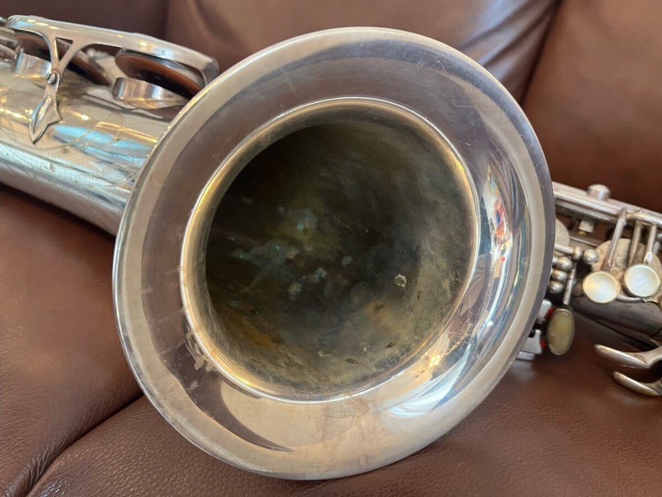 H.Selmer MK6 SP Selmer Mark 6 Tenor Saxophone Silver Plate 210,000 ...