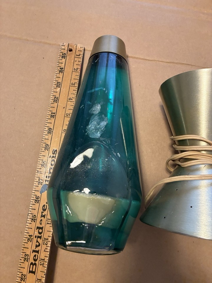 Vintage Lava Lite Lamp Gold does not work for parts or repair | eBay