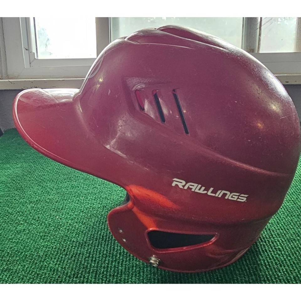 Rawlings Baseball Helmet Red MLB Youth Batting Helmet Protective Gear ...