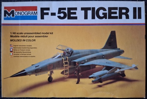 Monogram 1:48 F-5E Tiger II – USAF Fighter Jet Mdl Kit – Vntge - Open ...