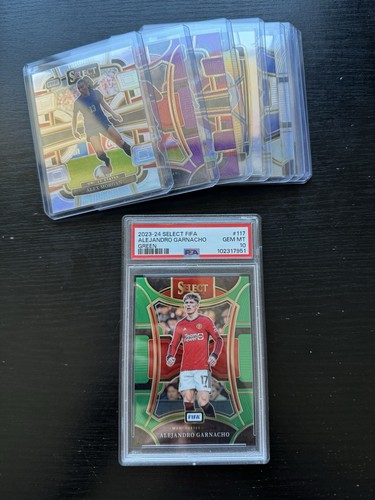 Alejandro Garnacho Manchester United Select Green 3/5 PSA 10 + Freebies ...