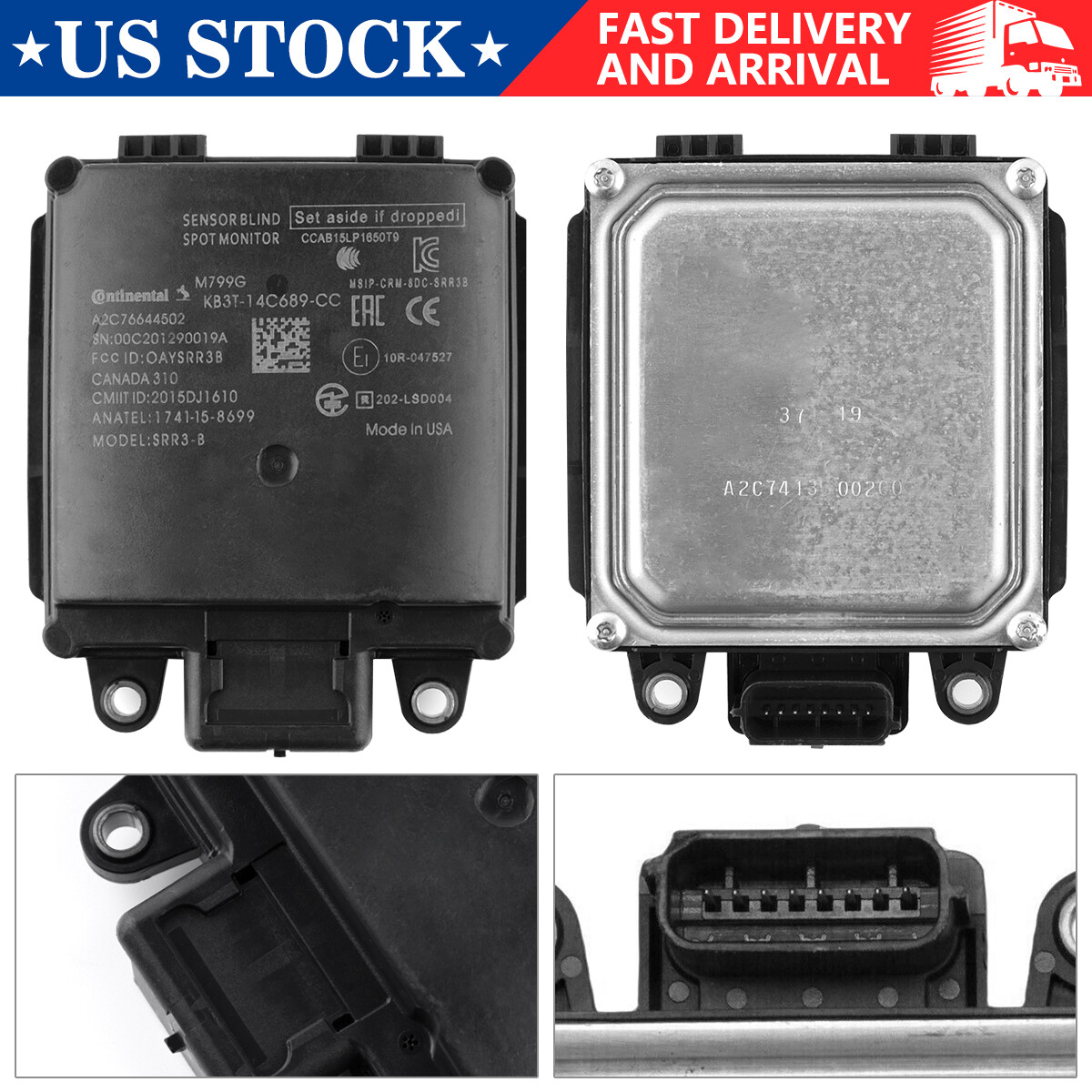 Rear Blind Spot Alert Monitor Sensor For 2019-2021 FORDTRANSIT KB3T ...