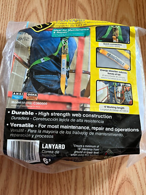 Werner 6' Shock Absorbing Lanyard C380000 | eBay