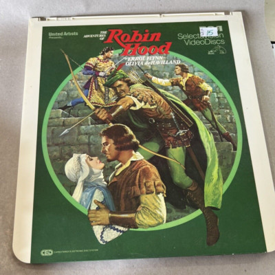 THE ADVENTURES OF ROBIN HOOD RCA SELECTAVISION VIDEODISCS CED ...
