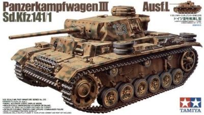 TAMIYA 35215 German Pz. Kpfw. III Ausf. L Tank 1:35 Military Model Kit ...