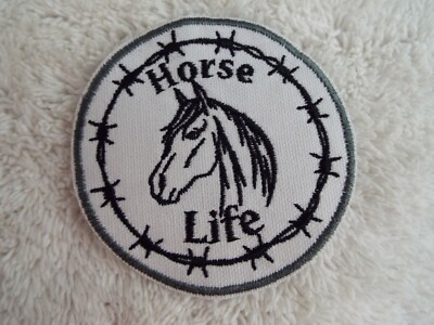 Barbwire Barbed Wire Horse Life 3" Embroidery Iron-on Custom Patch (E21 ...