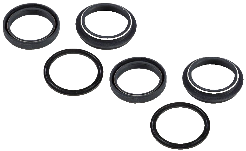 2-Sets SKF Fork Seal Kit 43mm Black Aprilia, Ducati, Cagiva, Honda ...