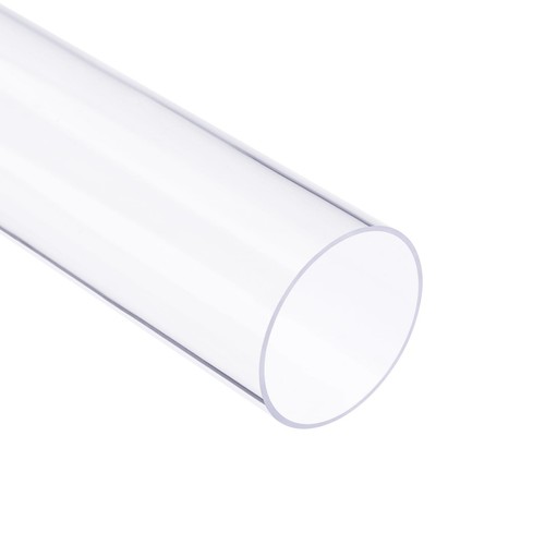 2pcs Clear Rigid PVC Pipe 30mm ID x 32mm x 1.3ft 0.04" Wall Round Tube ...