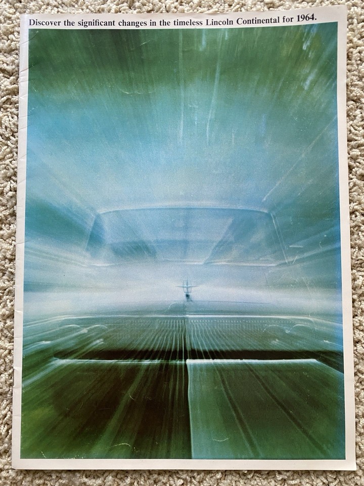 Four(4)Vintage Lincoln Continental sales brochures: 1964, 1966, 1968 ...