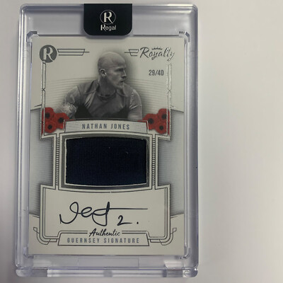 2022 Regal Royalty Nathan Jones Guernsey Signature Card RRGS-NJ 29/40 ...
