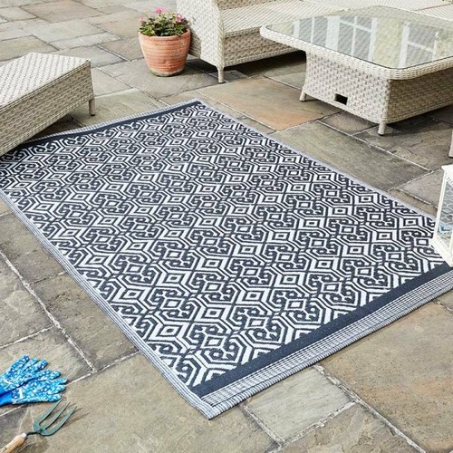 Large Garden Fabric Alfresco Rugs Outdoor Indoor 120x180cm Non Slip Mat ...