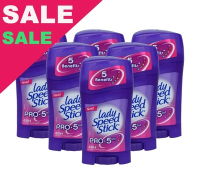 Lady Speed Stick PRO 5-In-1 Stick Deodorant Antiperspirant 45g | eBay